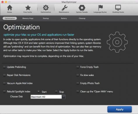 MacOptimizer - Mac Disk Utility | MacAppware